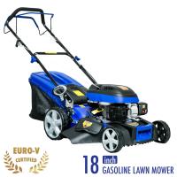 China Professional 18Inch Gasoline Hand Push Lawn Mower Portable Cutting Machine for sale