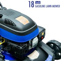China Professional 18Inch Gasoline Hand Push Lawn Mower Portable Cutting Machine for sale