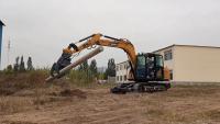 China Excavator Electric Pole Grapple 13-25 Ton Hydraulic Pole Grabber 360 Rotation Self-Locking for sale