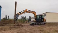 China Excavator Electric Pole Grapple 13-25 Ton Hydraulic Pole Grabber 360 Rotation Self-Locking for sale