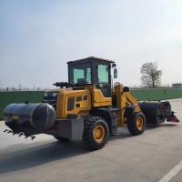 China Front Mounted Sweeper Loader 4WD 1.2m³ Garbage Bin 25000㎡/h Cleaning Capacity for sale