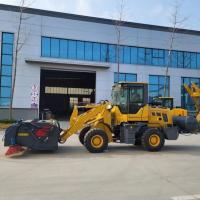 China Front Mounted Sweeper Loader 4WD 1.2m³ Garbage Bin 25000㎡/h Cleaning Capacity for sale