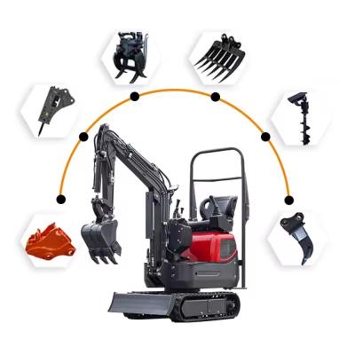 China 1 Ton Crawler Hydraulic Digger Mini Excavator 1000kg 10kw for Farm Home Repair for sale