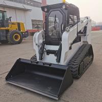 China Mini Crawler Skid Steer Loader With 4 In 1 Bucket Small Steer Loader With Automatic Transmission for sale