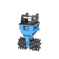 China Drum Cutter Excavator Attachment 20-30 Ton Single Hydraulic Motor Rotary Cutter for sale