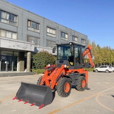 China 4x4 Backhoe Loader 1200kg Capacity 0.8m3 Bucket China Manufacturer for sale