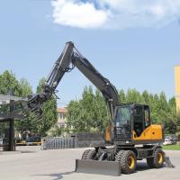 China Hydraulic Rotating Log Timber Grapple 1200mm Opening for Wheel Excavator 62.5kW for sale
