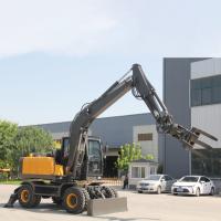 China Hydraulic Rotating Log Timber Grapple 1200mm Opening for Wheel Excavator 62.5kW for sale