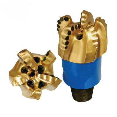 China Customized PDC Carbide Rock Steel 5 Blade Cutter Drilling Bits For Mining Well Exploration for sale