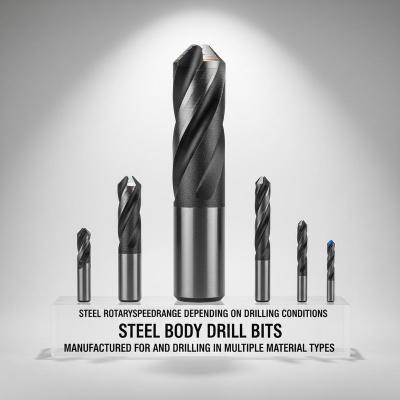 China Steel Rotaryspeedrange Depending On Drilling Conditions Steel Body Drill Bits Manufactured for and Drilling in Multiple Material Types for sale