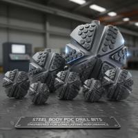 China Steel Body PDC Drill Bits Drilling Well Bits Size Range 6 1 4 Inch To 17 1 2 Inch Engineered For Long Lasting Performance for sale
