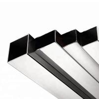 China Cold Drawn Square Stainless Steel Pipe Hollow Section 20x20 25x25 30x30 40x40 Hairline for sale