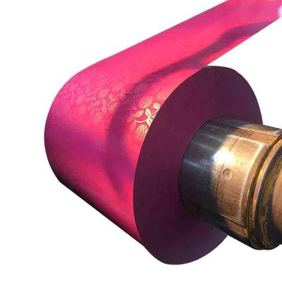 China Double Color Coated PPGL Steel Coil Painted Metal Roll Galvanized Zinc Coating for sale