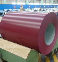 China Red Ral 3005 Prepainted Galvanized Steel Coils 0.12mm Color Coated 1250mmSteel structure plant, airport, warehouse, etc for sale
