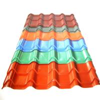 China Spot metal roof tile color aluminum tile external wall pressure plate galvanized corrugated plate for sale
