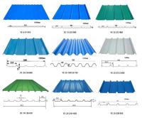 China Spot metal roof tile color aluminum tile external wall pressure plate galvanized corrugated plate for sale