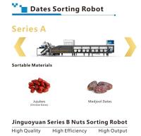 China Date Sorting Machine Powered By Deep Learning Technology High Accuracy 8 Lanes 8 Outlets 2.4-2.6T/H 360° Rotating Scanning for sale