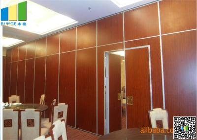 China Restaurant Interior Acoustic Movable Partition Walls Single roller for sale