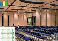 China Aluminum Operable Wooden Wall Partition 85mm Natural Wood Veneer 1200mm Panel Width for sale