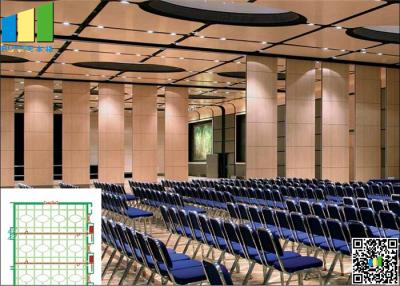 China Aluminum Operable Wooden Wall Partition 85mm Natural Wood Veneer 1200mm Panel Width for sale