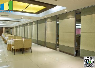China Melamin Hanging Sliding Door Aluminum Frame Panel 1000mm Width with 36-42dB Sound Proof Rating for sale