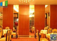 China Operable Melamine Folding Partition Walls 500-1230mm Width 36-42dB Sound Insulation for sale