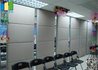 China Operable Sound Proof Office Partition Walls 36-42dB Manual Aluminum Frame 2000-6000mm Height for sale