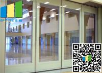 China 3.35 Inch Paired Sliding Folding Glass Room Partition 12mm Tempered Glass for sale
