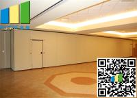 China Aluminum Frame Wooden Activity Folding Partition Walls 65mm 100mm Acoustic for sale