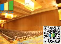 China Aluminium Hotel Soundproof Operable Wall Wooden Room Partitions Sliding 65mm Thick 42db for sale