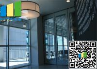 China Malaysis Single Glass Wall Partition With Doors Aluminum Track for sale