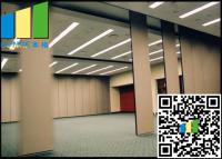 China Banquet Hall Folding Partition Walls 2.56 Inch Thickness Wooden Surface 600-1200mm Panel Width for sale