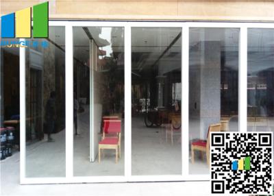 China 3.35 Inch Aluminum Frame Operable Glass Partition Wall for Office Meeting Room 85mm Thick for sale