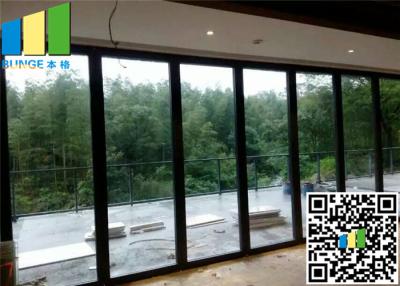 China Meeting Room Glass Wall Partition 85mm Aluminum Frame Operable Wall System for sale