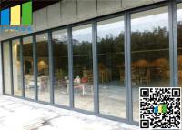 China Glass Block Partition Walls 12mm Tempered Glass Operable Wall with Aluminum Frame 85mm Thickness for sale