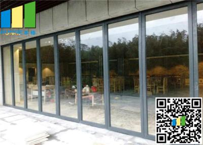 China Glass Block Partition Walls 12mm Tempered Glass Operable Wall with Aluminum Frame 85mm Thickness for sale