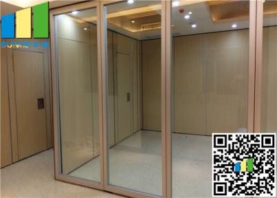 China Sliding Aluminum Glass Partition Wall 10mm Tempered Glass Office Partition for sale