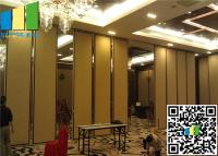 China Wooden Sound Insulation Sliding Wall Partition Restaurant Decorative Folding Screen for sale