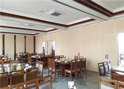 China Acoustical Sound Panels Sliding Partition Walls 700-1230mm 32dB Aluminum Movable Wall for sale