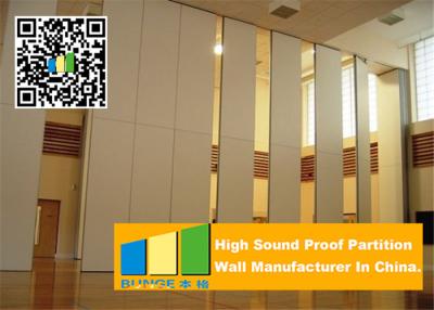 China Soundproof Folding Acoustic Movable Partition Walls 65mm 80mm 100mm for Meeting Room for sale
