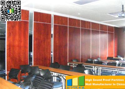 China Ultrahigh Movable Partition Walls Soundproof Sliding 65mm 80mm 100mm Aluminum Frame for sale