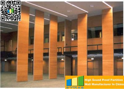 China Powder Coated Movable Soundproof Partition Wall 65mm 80mm 100mm with Track System for sale