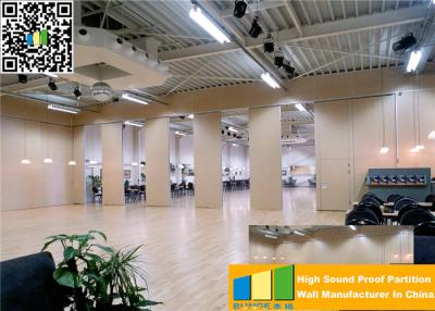China Aluminum Acoustic Soundproof Sliding Room Dividers 65-100mm Thickness STC 32-53 for sale