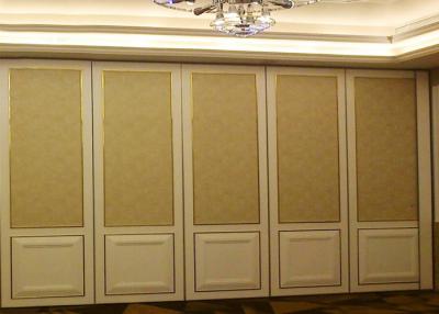 China Commercial Wooden Soundproof Room Dividers 65-100mm Thick with Passing Doors for sale