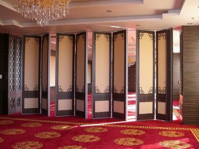China MDF + Aluminum Interior Movable Folding Soundproof Partition Wall For Hotel for sale
