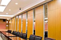 China Heat Insulation Folding Movable Office Partition Walls With Multi Direction Wheels for sale