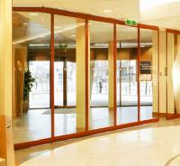 China Aluminum Frameless Operable Sliding Glass Partition Wall 12mm Thickness for sale
