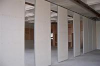 China Sound Insulation Movable Partition Wall 65mm to 125mm Thickness Aluminum Frame for sale