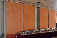 China Hanging System Soundproofing Sliding Movable Wooden Partition Walls 100type 7m Height for sale