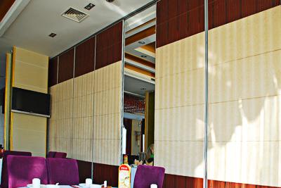 China Acoustic Movable Partition Wall 65mm 100mm Sound Insulation Wooden Panel for sale